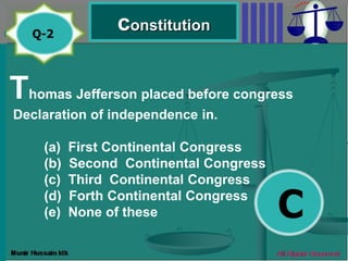 Usa constitution. introduction | PDF