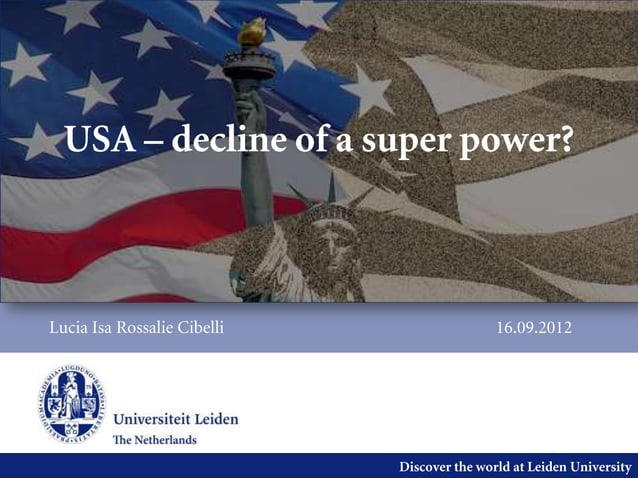 Usa – decline of a super power | PPTX | Death, Injury, or Military ...