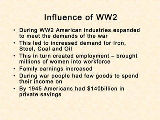 USA Economy 1945-1989 | PPT