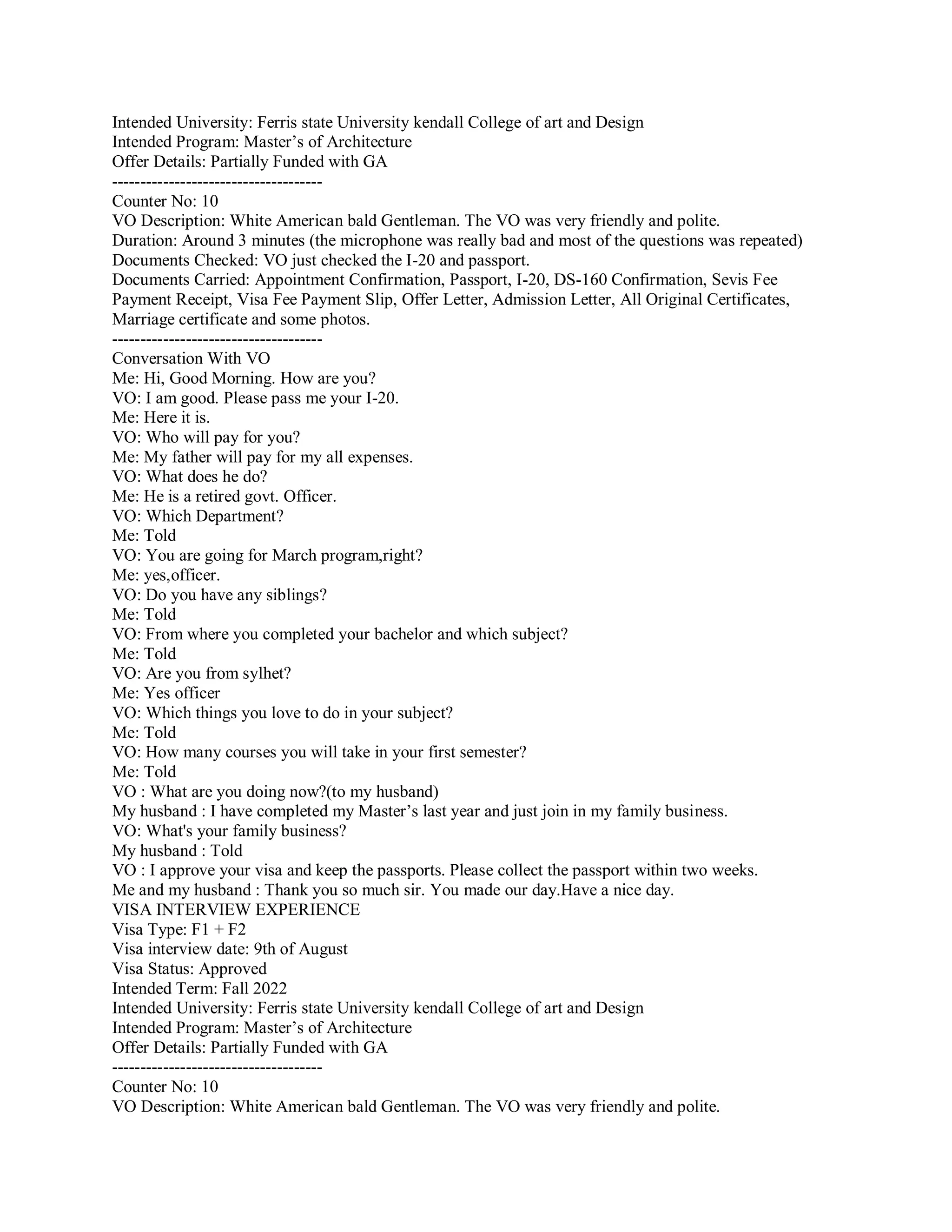 USA Embassy Interview Question for Bangladesh Student | PDF