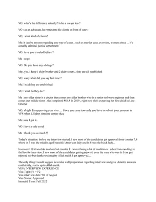 USA Embassy Interview Question for Bangladesh Student | PDF