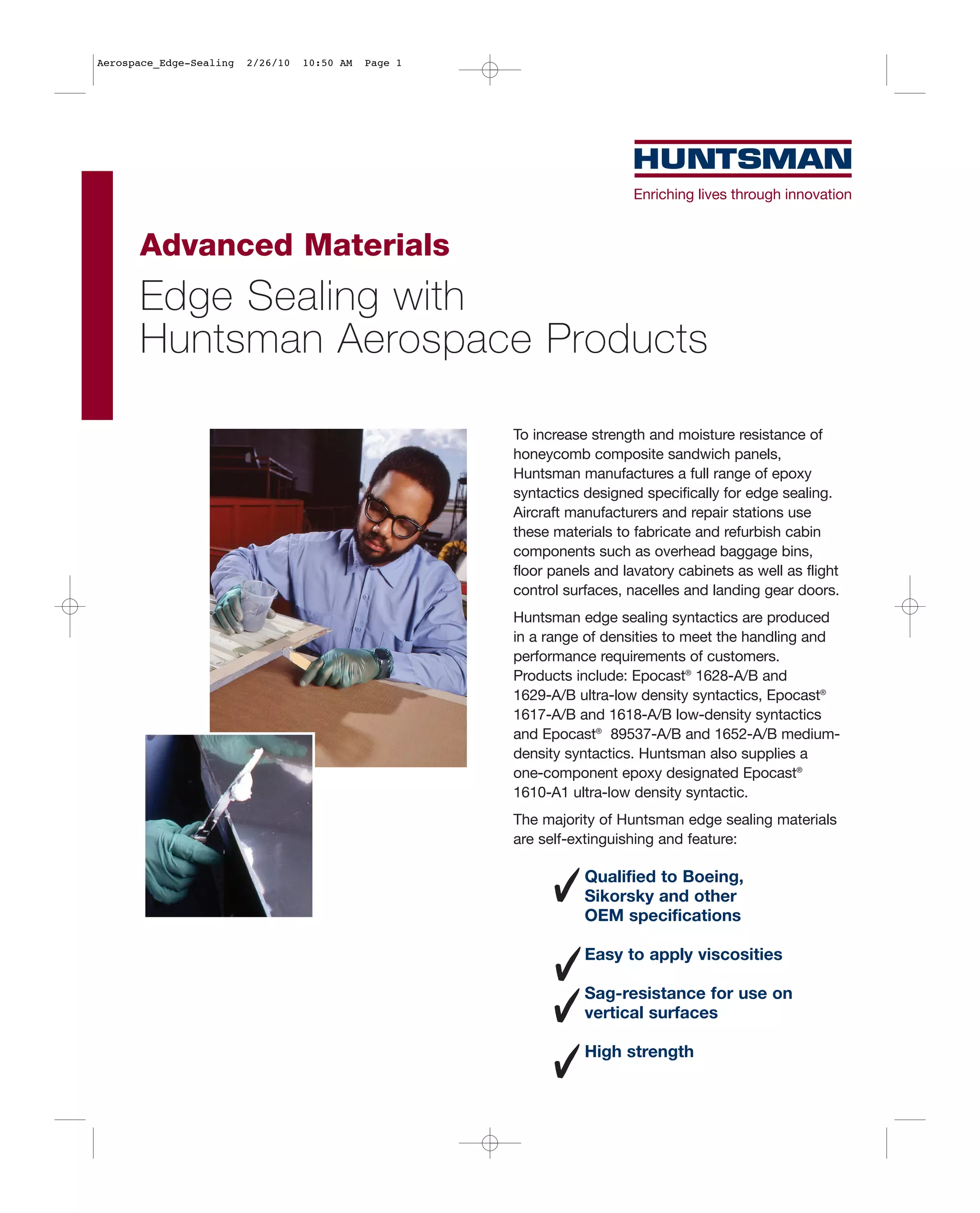 Aerospace Edge Sealing Brochure | PDF
