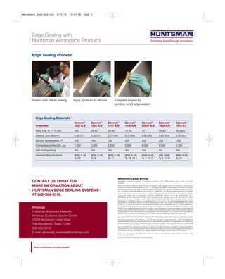 Aerospace Edge Sealing Brochure | PDF