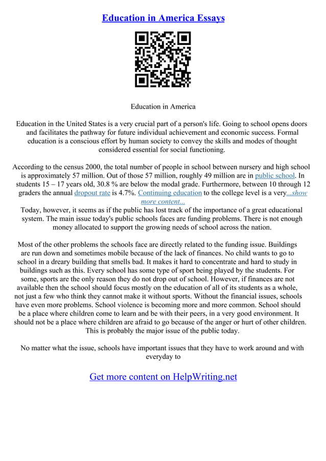 Usa Essay | PDF