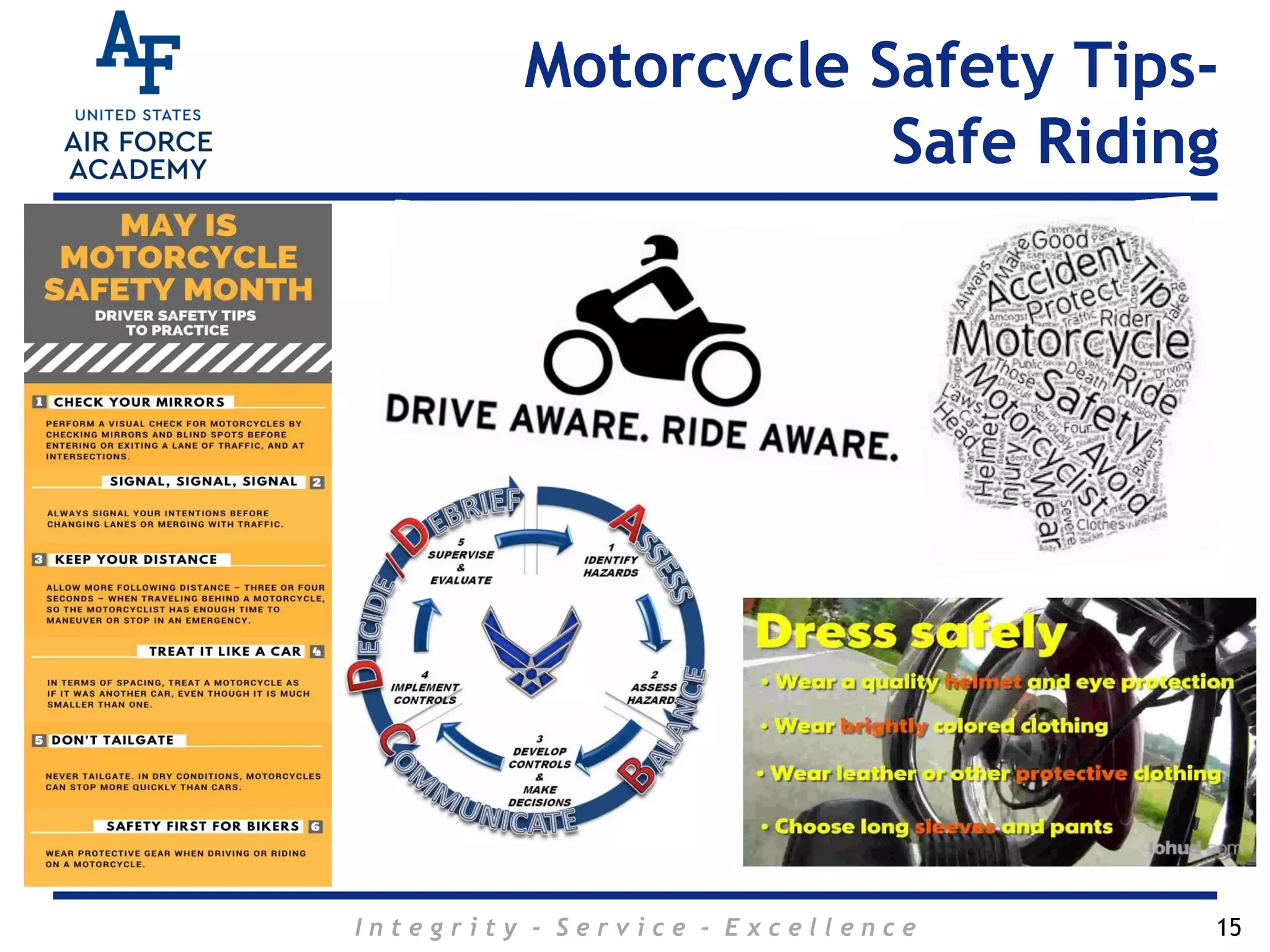USAFA Pre-Season Motorcycle Safety Brief 2020 | PDF