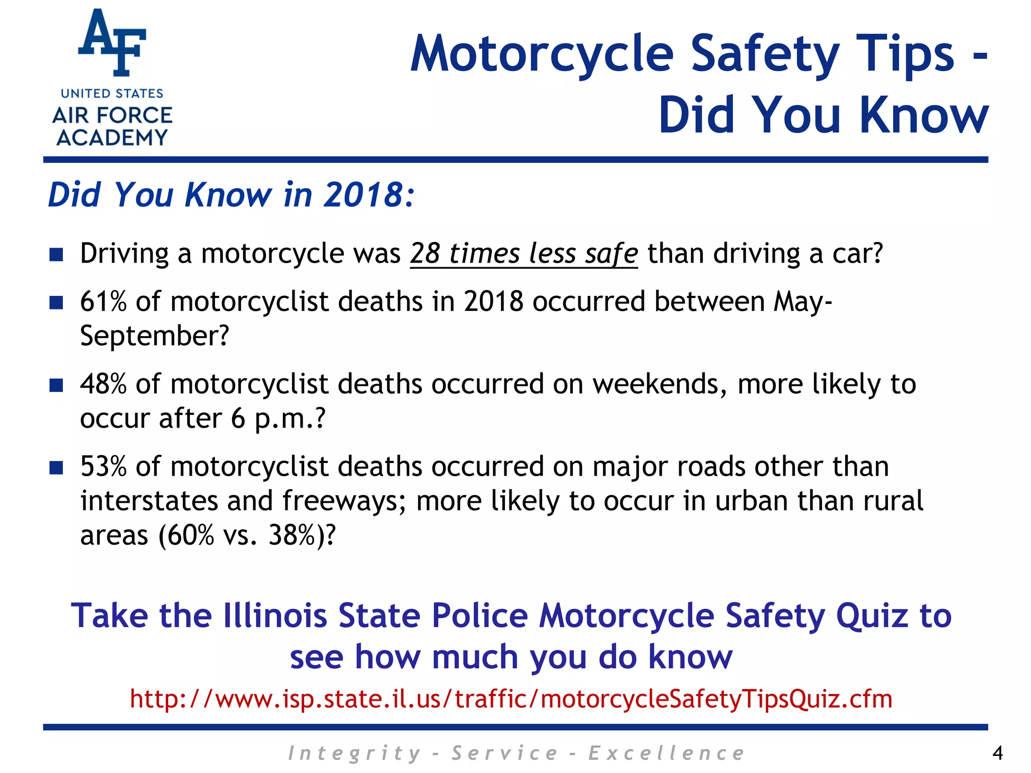 USAFA Pre-Season Motorcycle Safety Brief 2020 | PPT