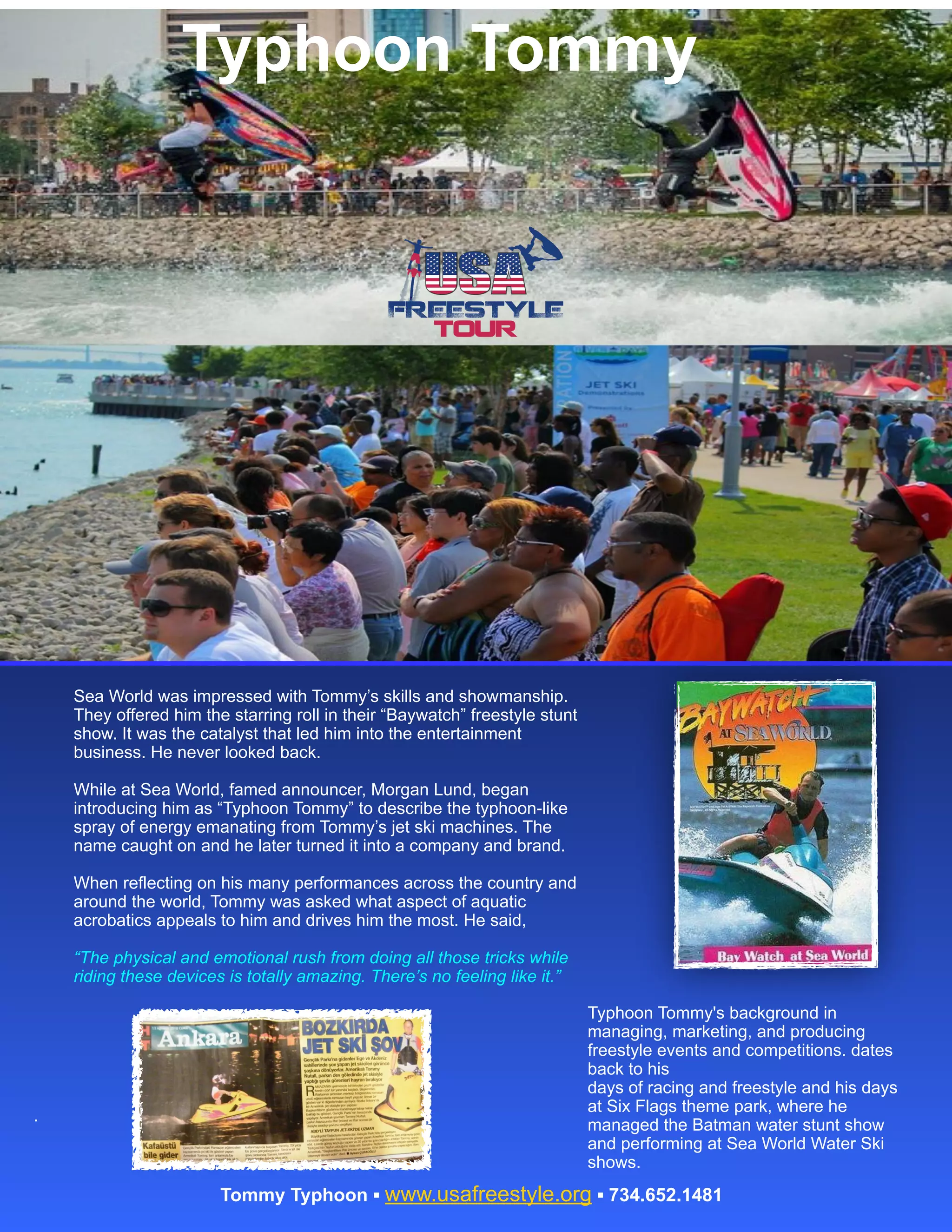 USA Freestyle Tour by Tommy Typhoon 2018 sponsorship package | PDF