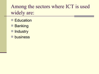 Usage of ICT in daily life | PPT