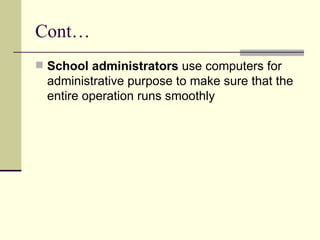 Usage of ICT in daily life | PPT
