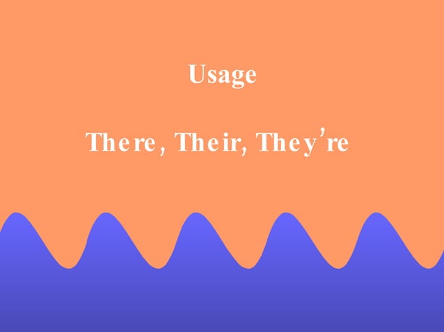 Usage there their theyre | PPT