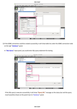 Usage Note of Qt ODBC Database Access on Linux | PDF