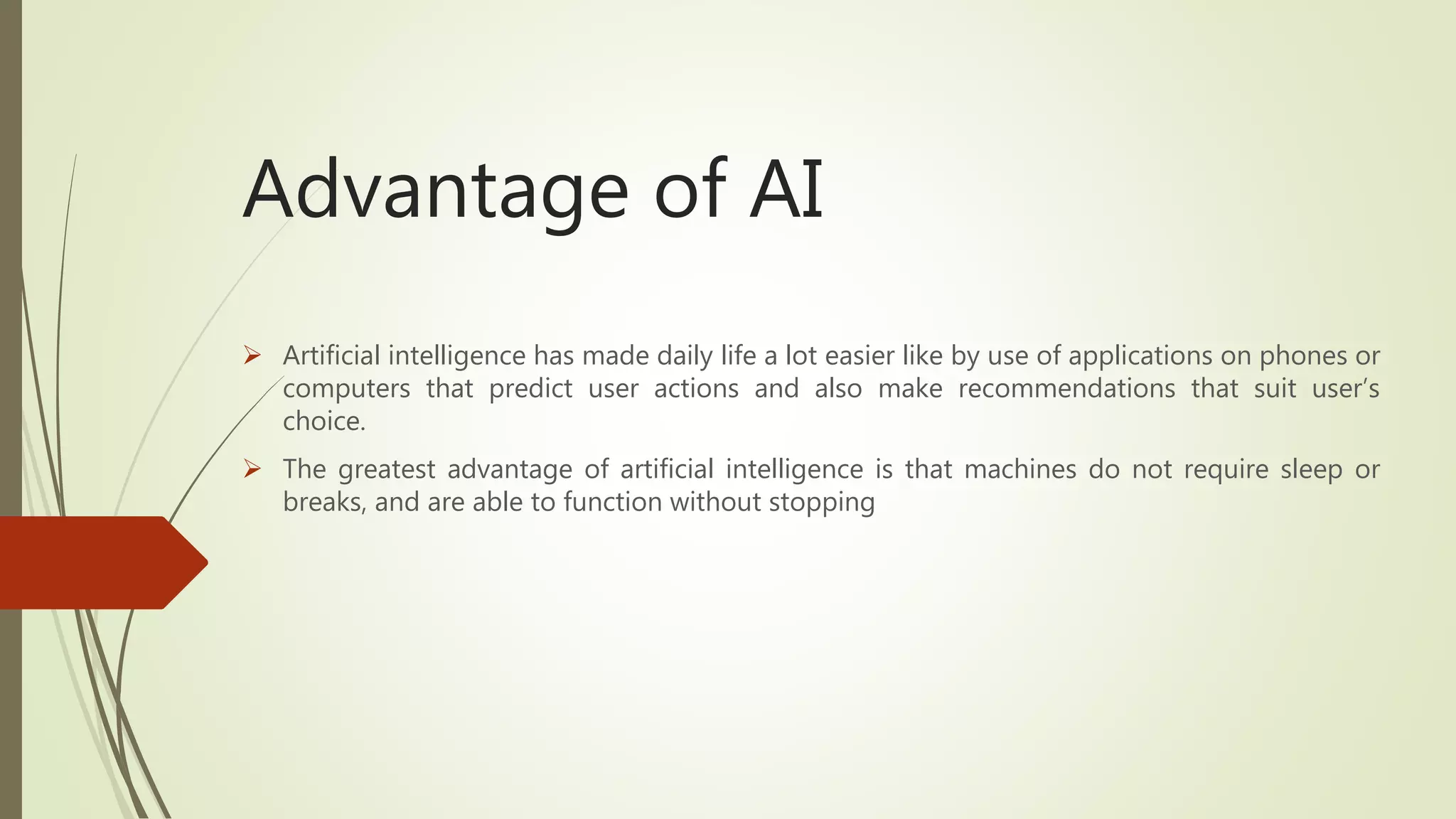 Usage of artificial intelligence in everyday life | PPTX