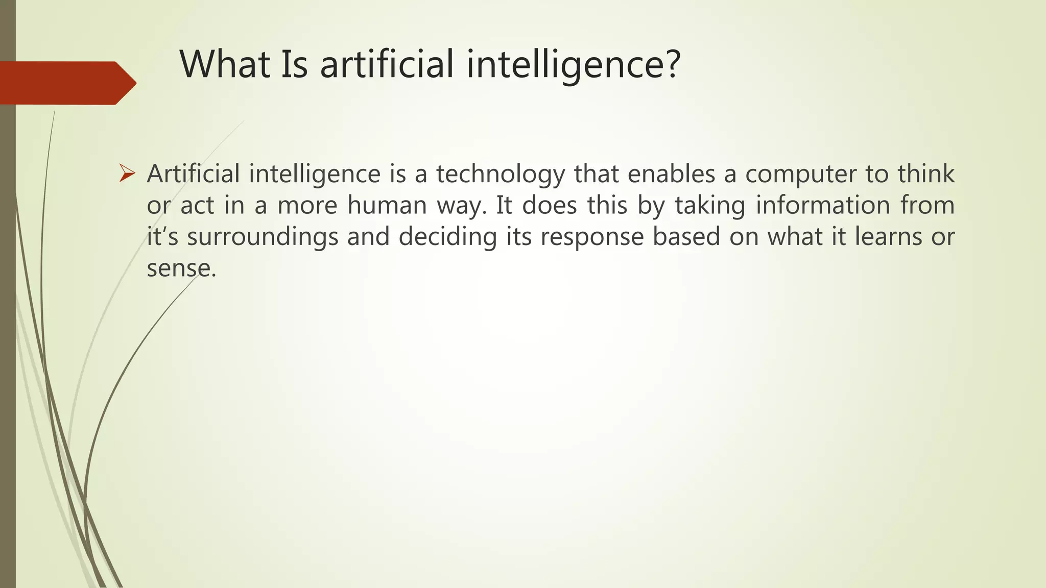 Usage of artificial intelligence in everyday life | PPTX