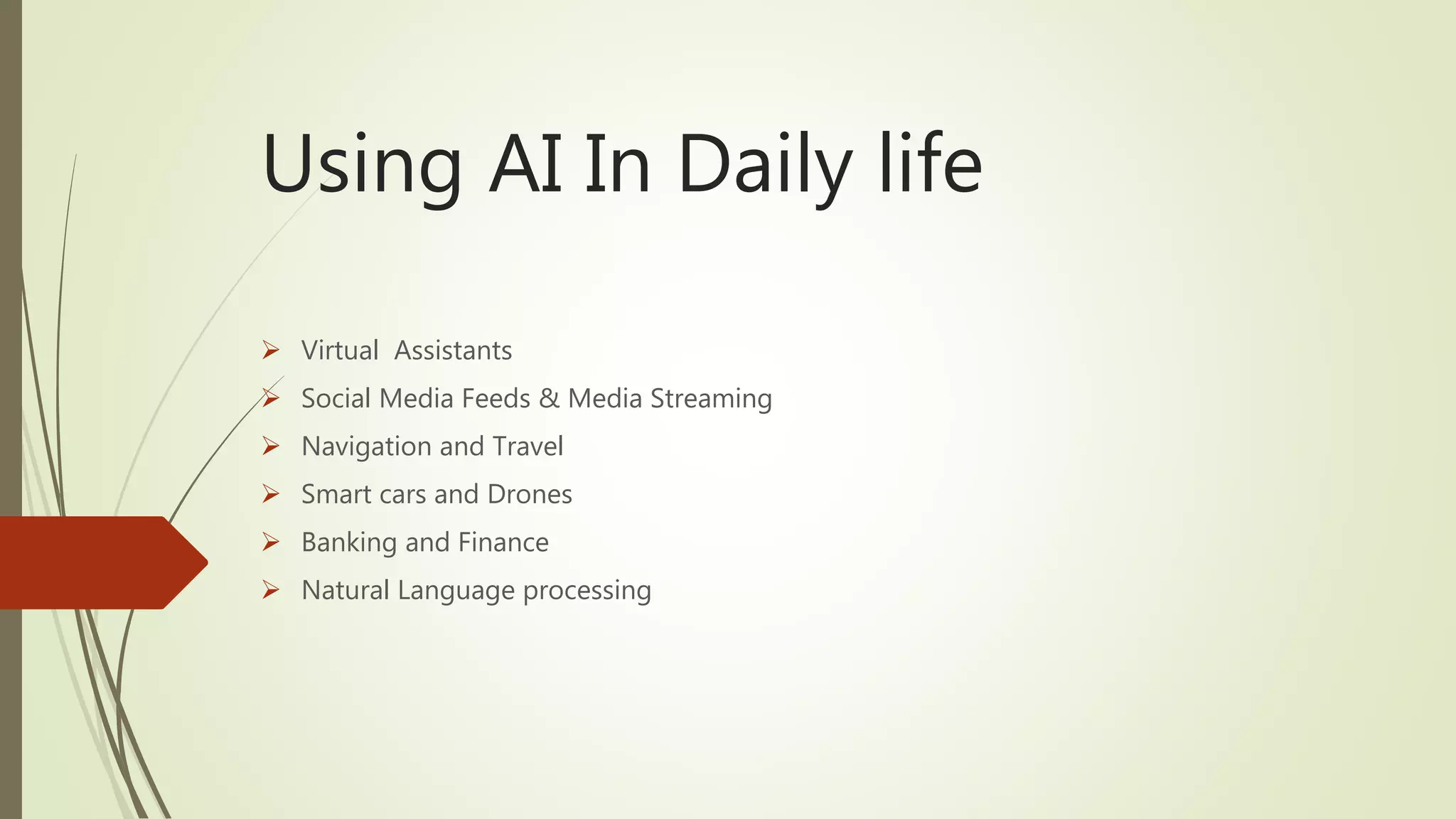 Usage of artificial intelligence in everyday life | PPTX