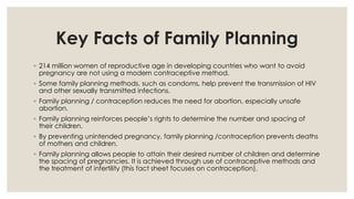 Usage of family planning practices and its effects on women health | PPT
