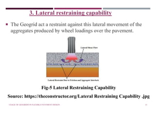 Usage of geogrids in flexible pavement | PPTX