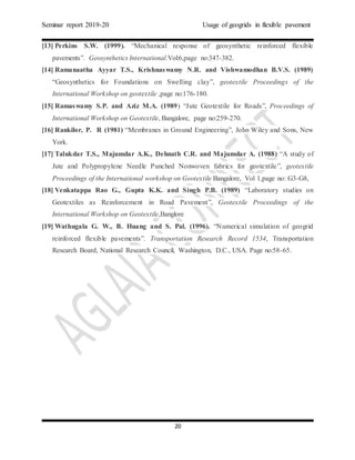 Usage of geogrids in flexible pavement | DOCX | Geology | Science
