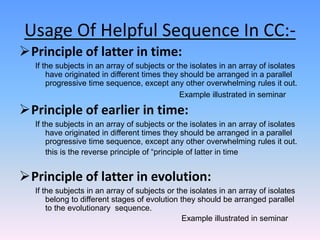 Usage of helpful sequence in cc(colon classification) | PPTX