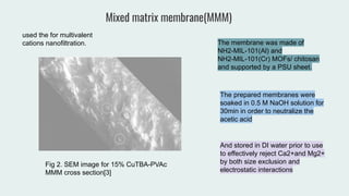 Applications of Metal Organic Frameworks(MOF) in water treatment | PDF
