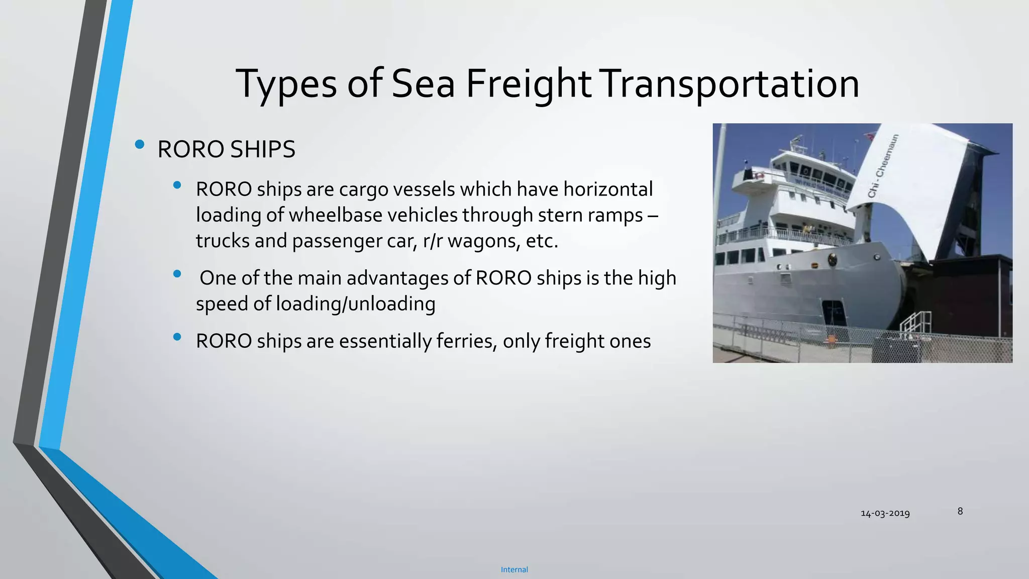 Usage of ocean transportation | PPTX