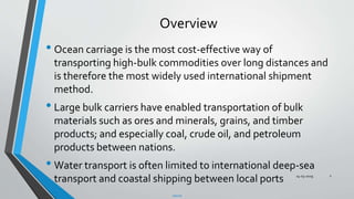 Usage of ocean transportation | PPTX