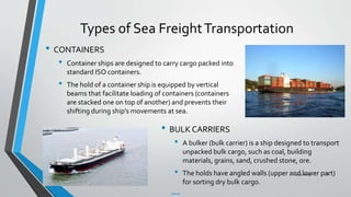 Usage of ocean transportation | PPTX