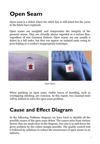 Usage of QC tools for a quality problem | PDF