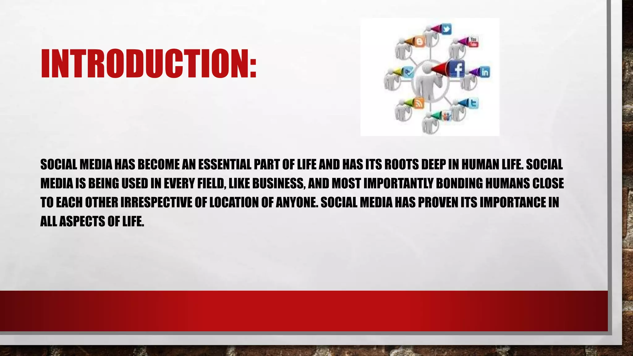 Usage of Social Media ppt | PPTX
