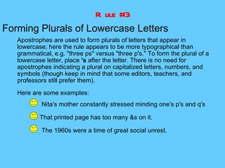 Correct Usage of the apostrophe | PPT