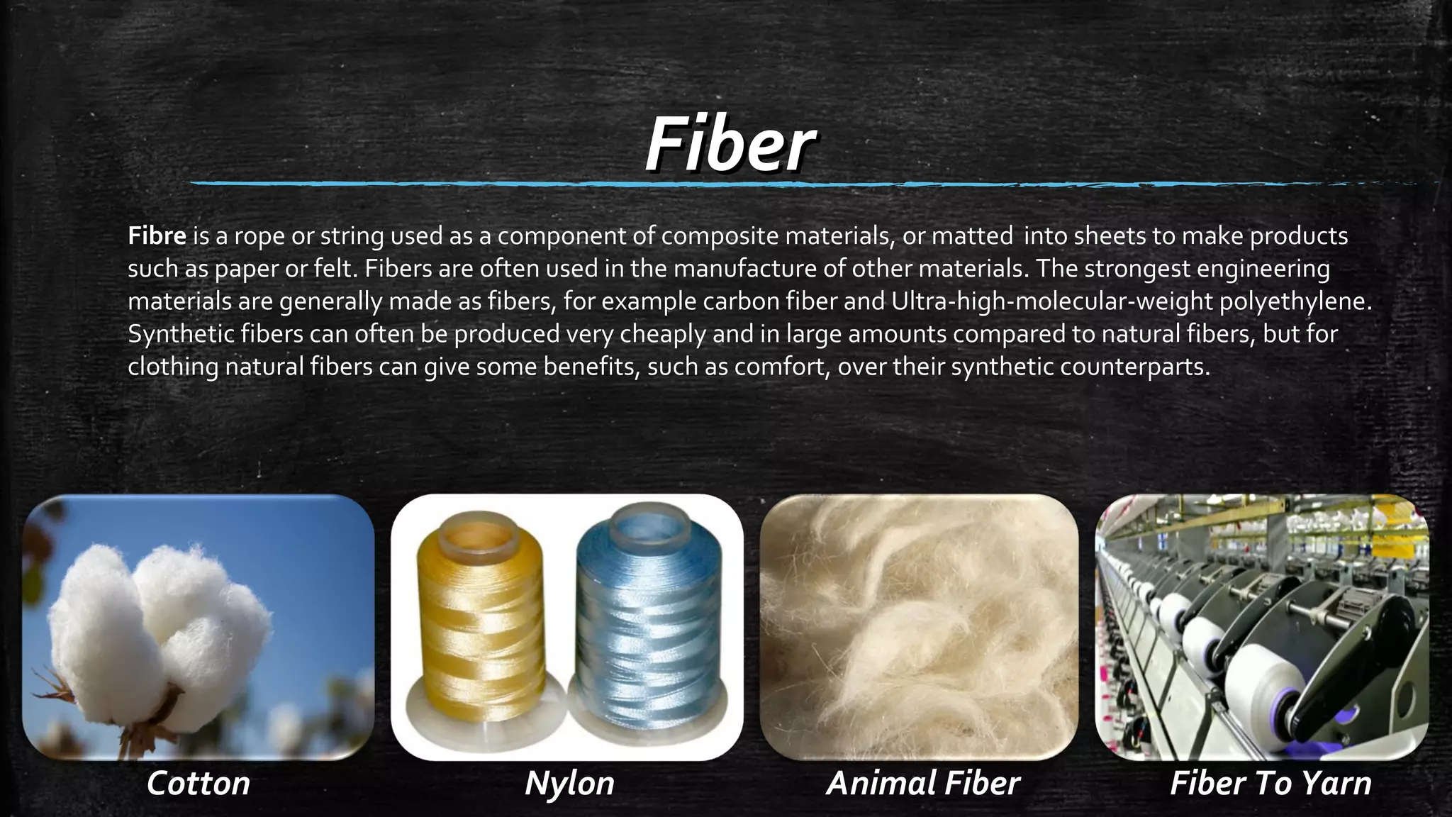 Usage of yarn,fabric,fiber | PPT