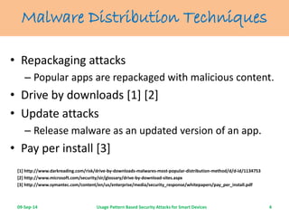 Usage patterns based security attacks for smart devices | PDF | Operating Systems | Computer ...