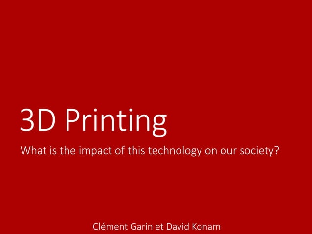 Usages of 3d printer | PPT