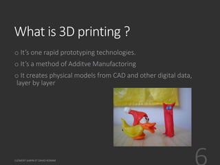 Usages of 3d printer | PPT