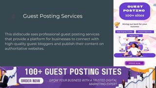 USA Guest posting sites | PPTX