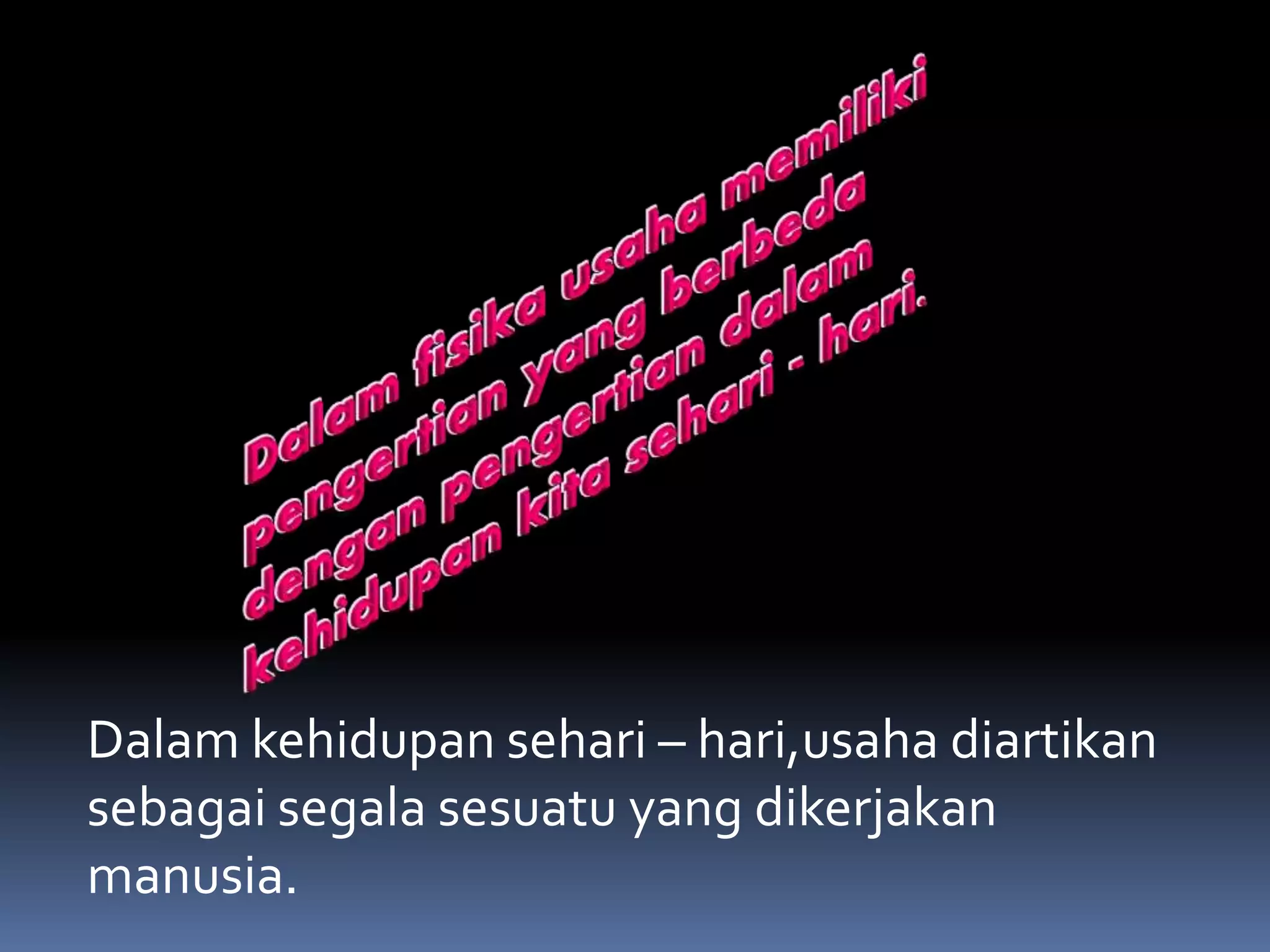 Usaha dan energi power point martha | PPT