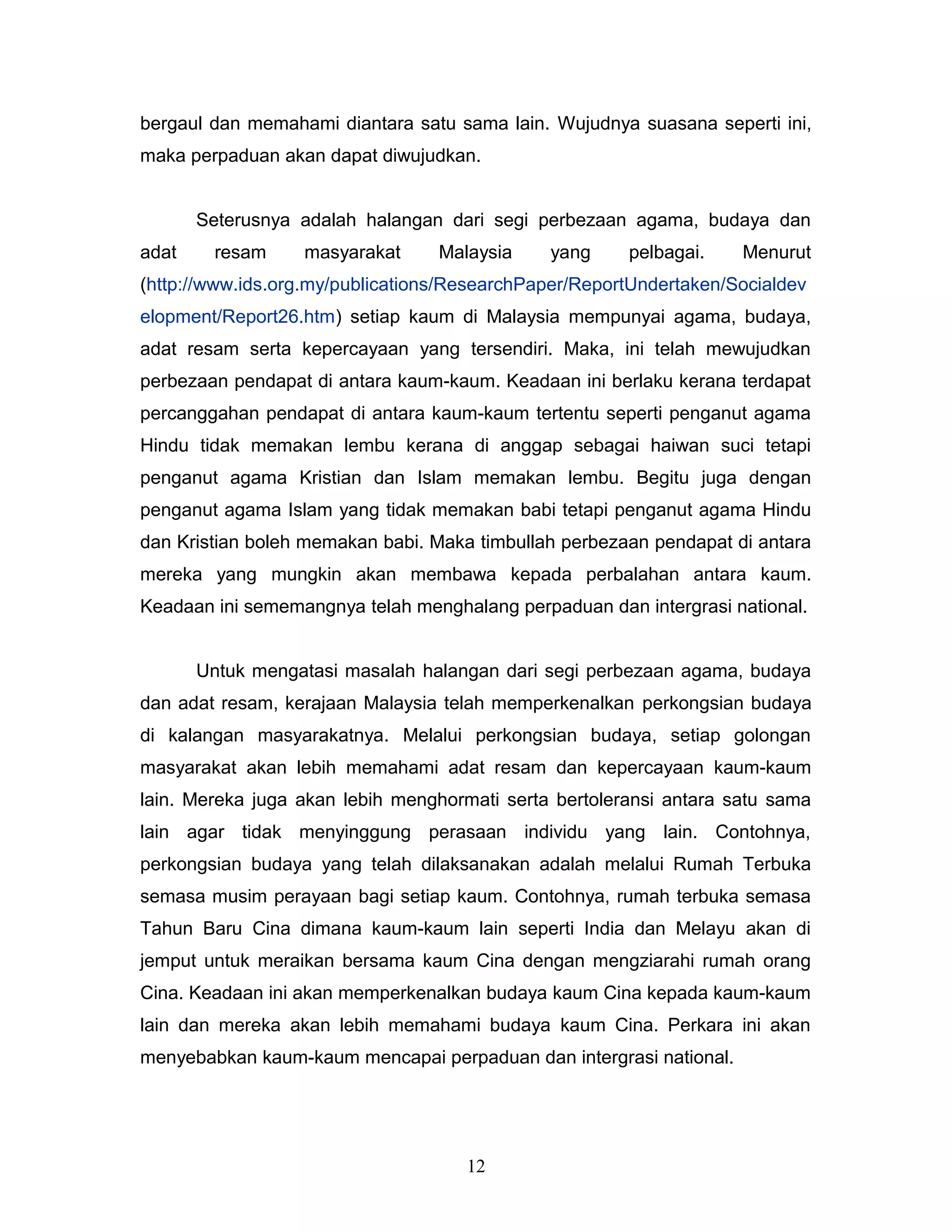 Usaha dan strategi yang diambil oleh kerajaan bagi memantapkan usaha ...