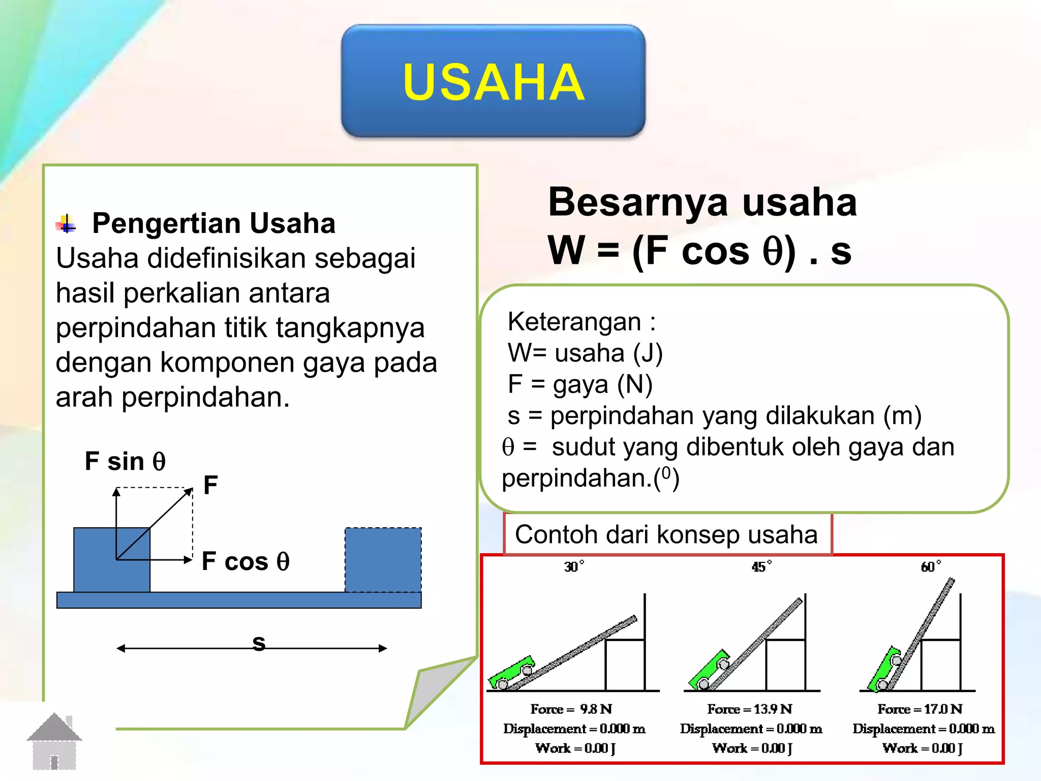 Usaha, energi dan daya | PPTX
