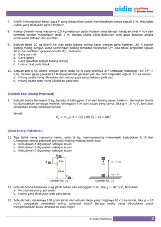 Usaha, Energi, dan Daya | PDF