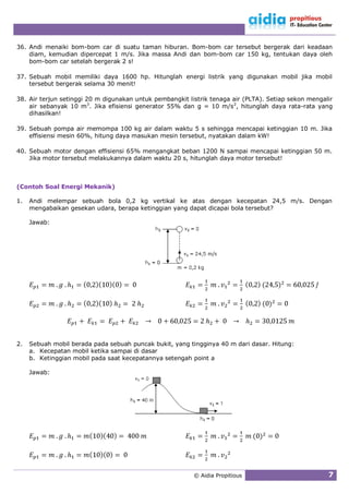 Usaha, Energi, dan Daya | PDF