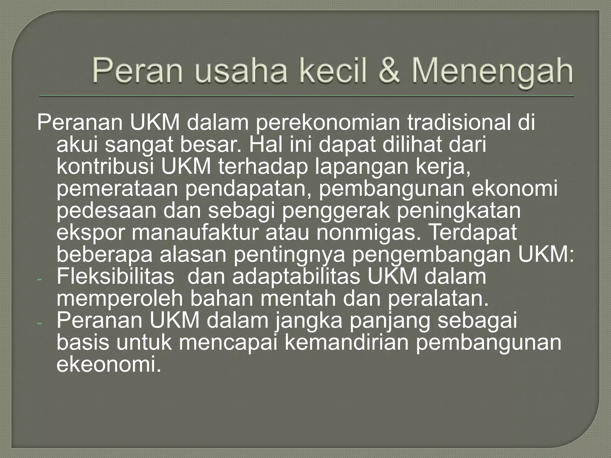 Usaha kecil menengah (ukm) materi 10 | PPTX