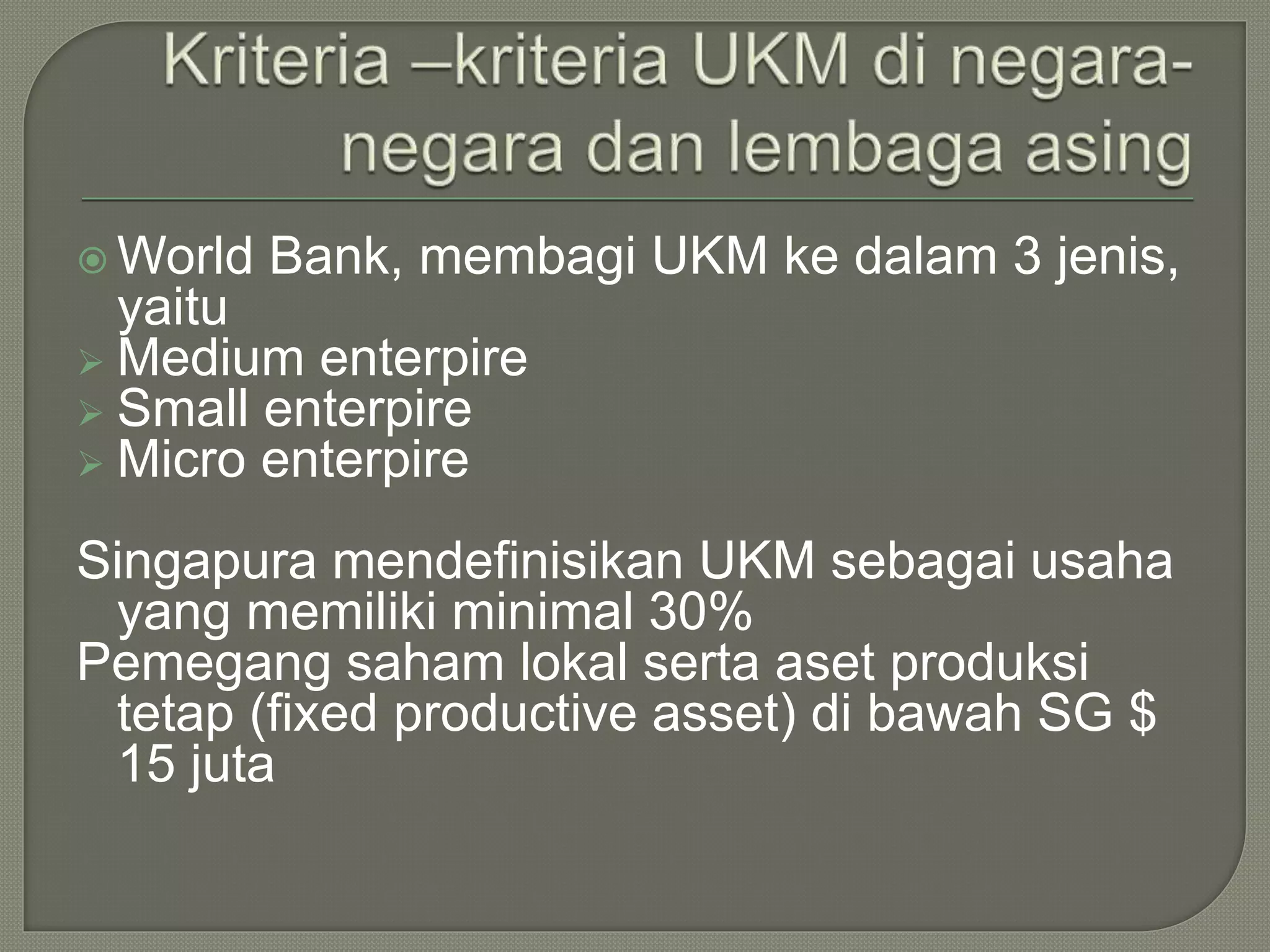 Usaha kecil menengah (ukm) materi 10 | PPTX