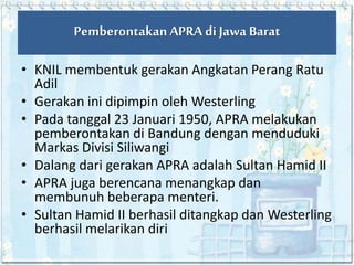Peristiwa – Peristiwa Politik dan Ekonomi Indonesia Pasca Pengakuan ...