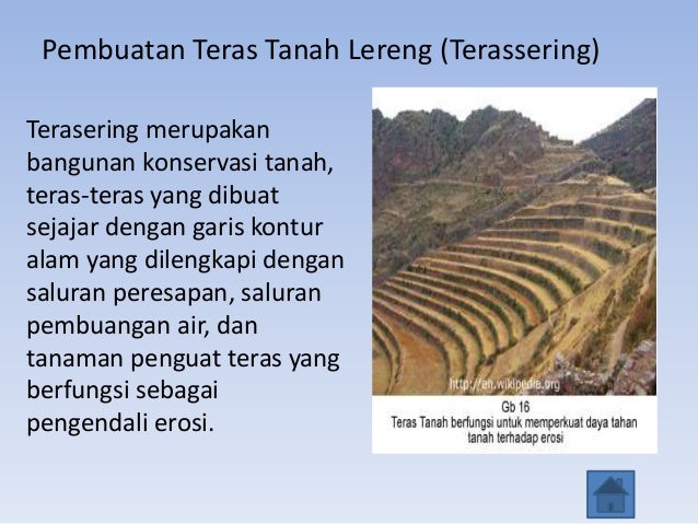 Usaha menanggulangi dampak erosi