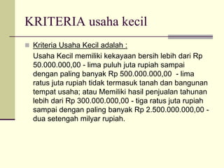 Usaha mikro menengah | PPTX