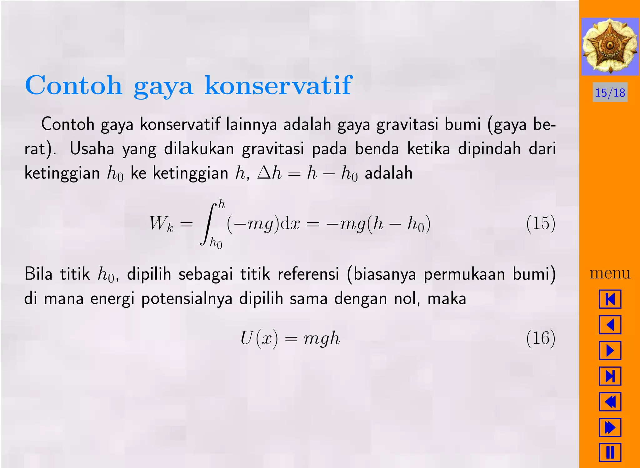 Usaha n enerhi (gaya konservatif) | PDF