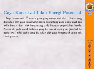 Usaha n enerhi (gaya konservatif) | PDF