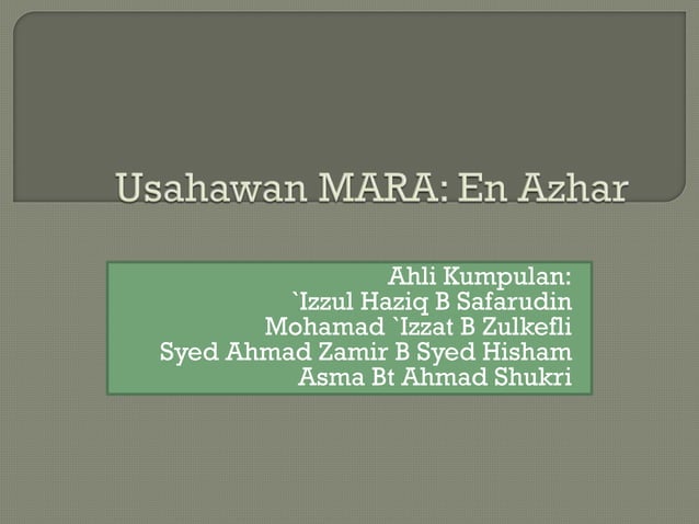 Usahawan mara | PPT