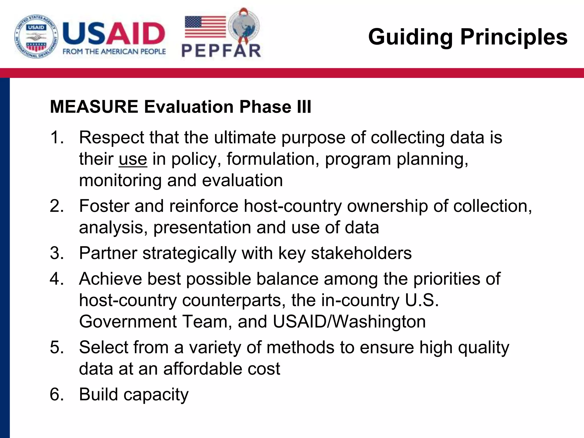 USAID Perspectives on Monitoring and Evaluation and Health Information ...