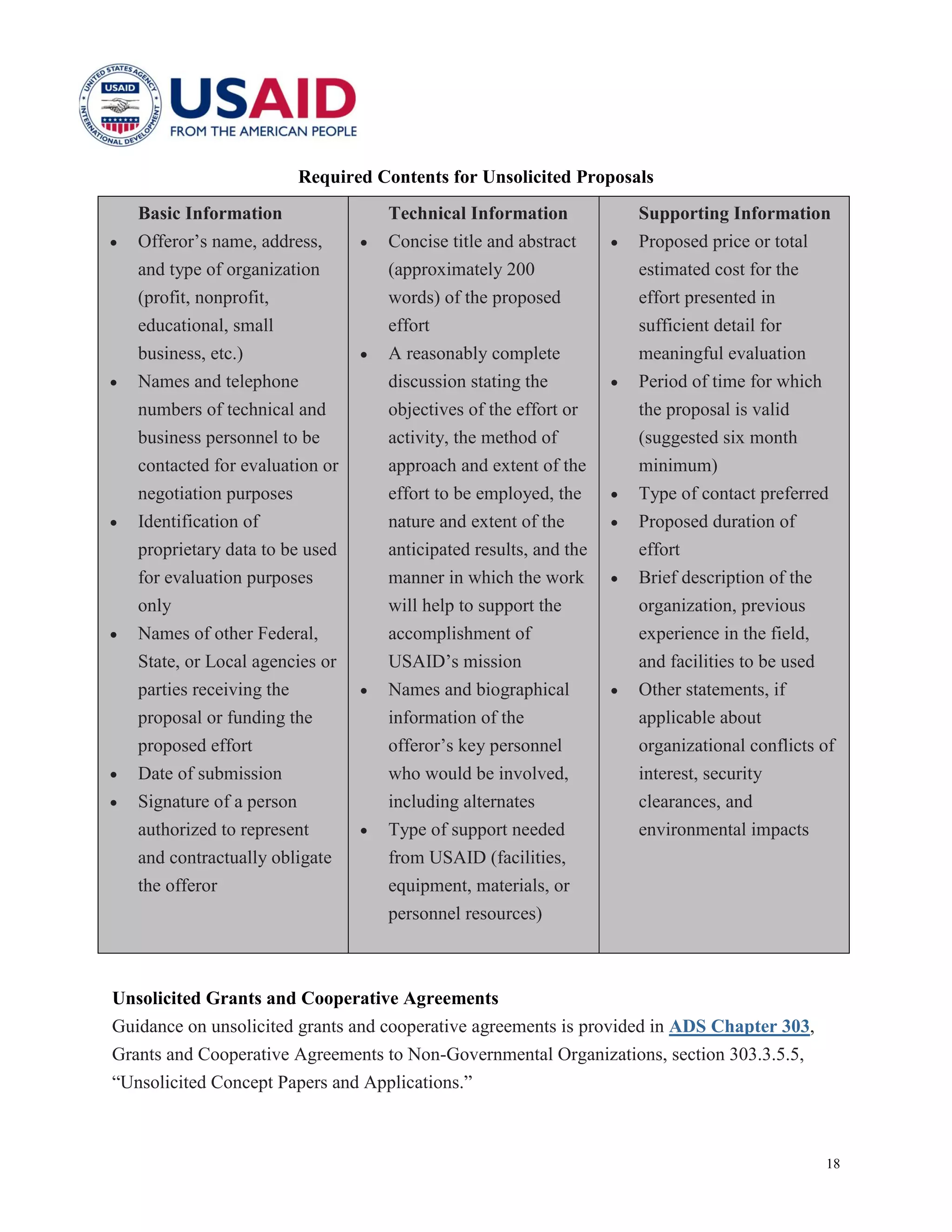 Usaid guide to grantand contract process | PDF