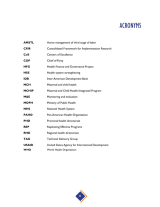 Case study: Maternal & Child Centers of Excellence: Improving health ...